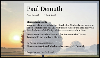 Traueranzeigen | rz-trauer.de