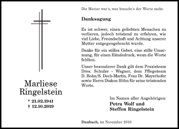 Traueranzeigen | rz-trauer.de