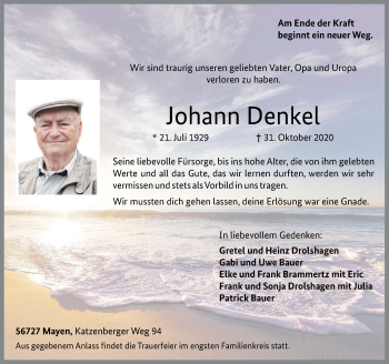 Traueranzeigen | rz-trauer.de