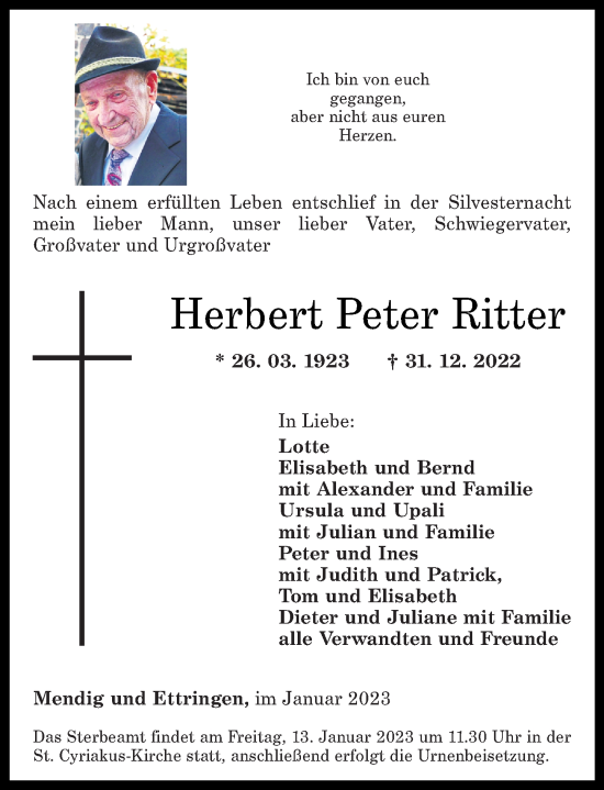 Traueranzeigen | rz-trauer.de