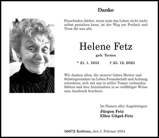 Traueranzeigen | rz-trauer.de