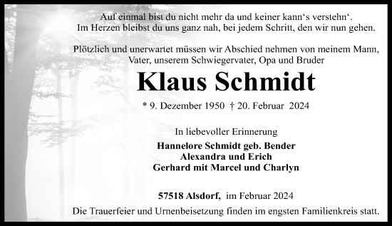 Traueranzeigen | rz-trauer.de