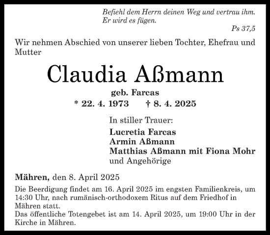 Traueranzeigen der letzten 14 Tage | rz-trauer.de